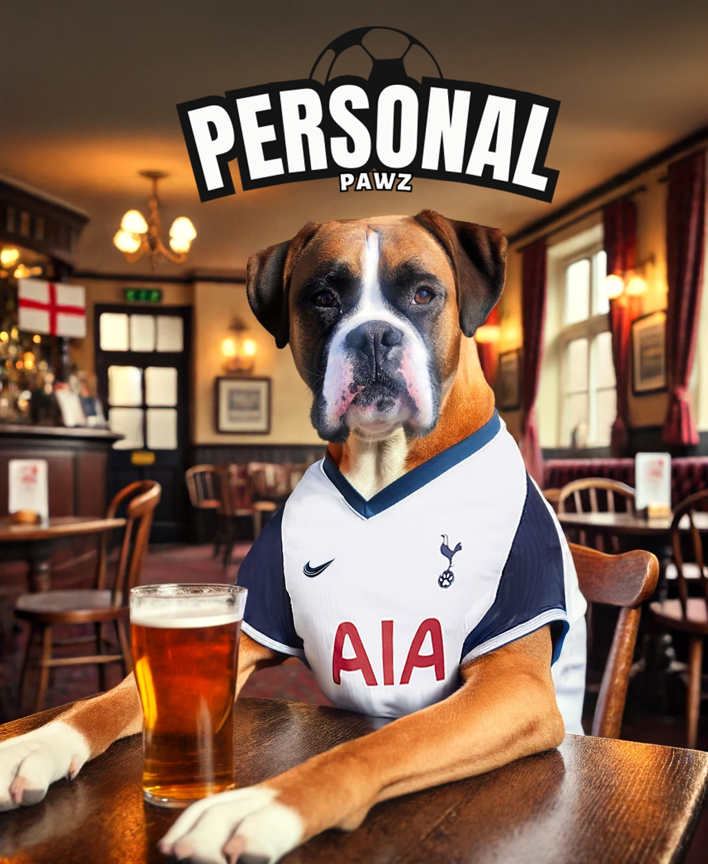 Personalised Dog/Cat Football Image – PersonalPawz